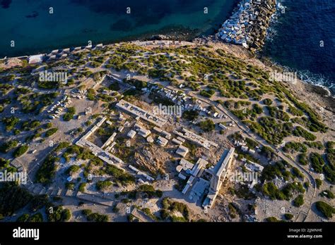 Greece Cyclades Island Of Naxos City Of Hora Naxos The Portico Of