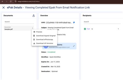 How Do I Download A Copy Of An Epak That I Signed Msb Docs Secure E Signature Solutions For