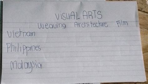 VISUAL ARTS Weaving Architecture Film Vietram StudyX