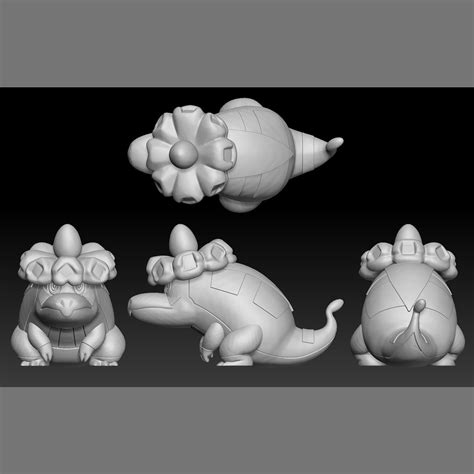 Archivo Stl Pokemon Fuecoco Crocalor Skeledirge 🐉・diseño Imprimible En