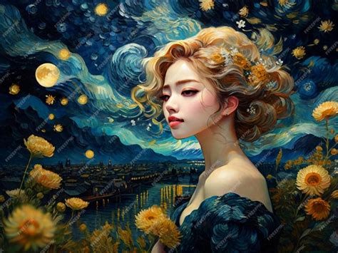 Premium Ai Image Dancing In Starry Night By Feko