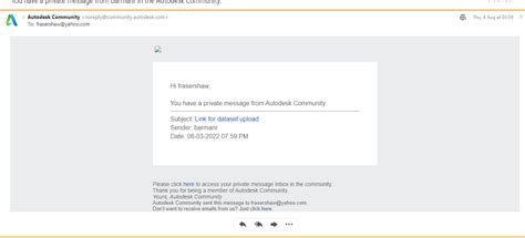 Solved All Private Messages And Datasets Now Missing Autodesk Community