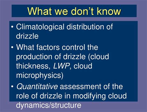 cloudsat and drizzle what can we learn ppt download