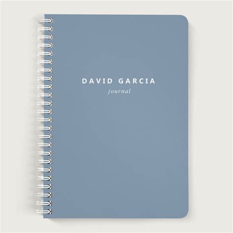 Personalized Notebook No Lines Etsy