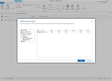 Create And Share A Personal View In Microsoft Dynamics CRM CRM Crate