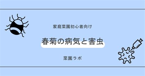 春菊シュンギクに発生する病気と害虫 菜園ラボ