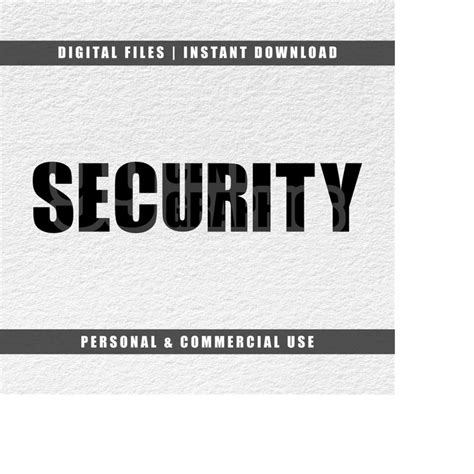 Security Word Svg Security Guard Svg Cricut Svg Png  Inspire