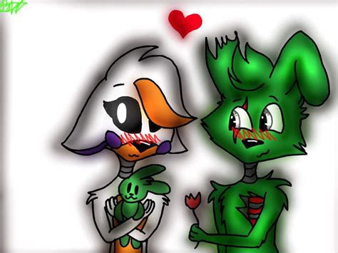 Спринтрап и Лолбит мой арт Fnaf Amino Rus Amino
