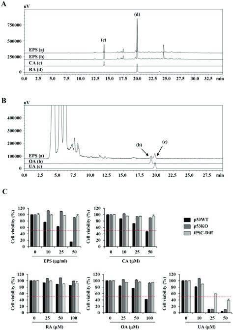Chromatogram Of Four Major Standard Compounds In Eps A Using Download Scientific Diagram