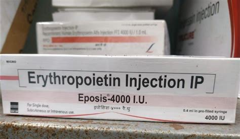 Eposis 4000 Erythropoietin Injection Ip Prescription At Rs 400 Box In