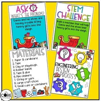 Help The Elves STEM Challenge December Science STEM Activity Engineering