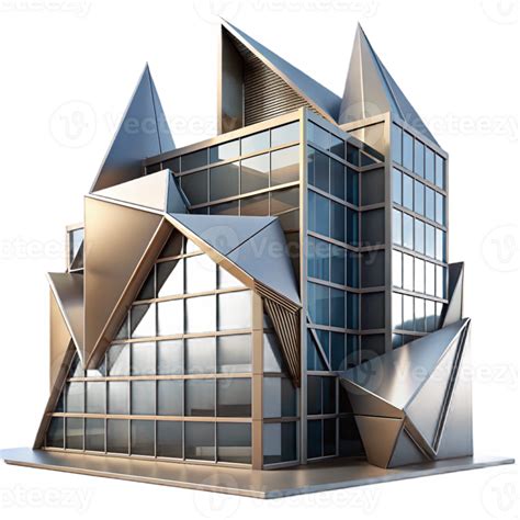 Wonderful Contemporary Deconstructivist Office Building Sharp Angles And Fragmented Forms