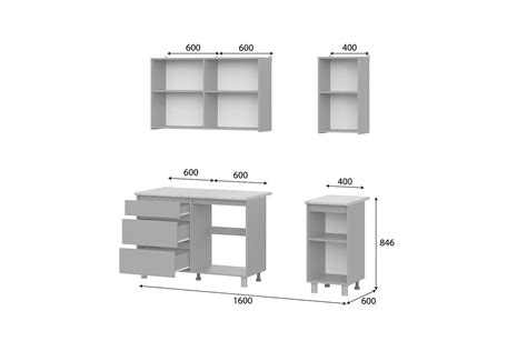 Кухонный гарнитур Sv мебель Денвер 1 6м Графит серый Дуб Сонома купить в Москве цены на