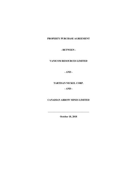 Property Purchase Agreement 2 Pdf Taxes Indemnity