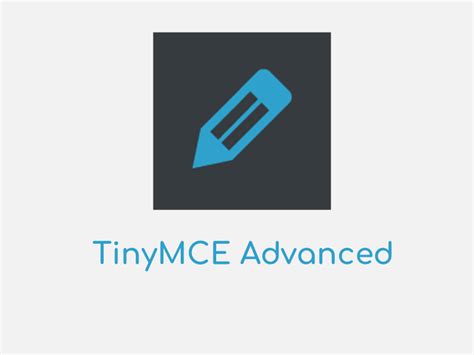 Tinymce Advanced Ncelego