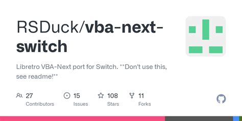 Releases RSDuck Vba Next Switch GitHub