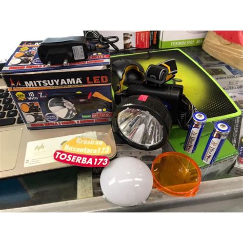 Jual Senter Kepala Super Terang LED Mitsuyama MS 141SC Dengan Tiga