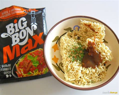 Отзыв про Лапша Big Bon Max с соусом «Говядина барбекю»: "Лапша вполне ...