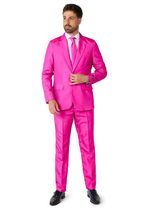 Mens Suitmeister Basic Pink Suit Costume