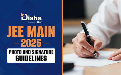Jee Main 2026 Photo And Signature Guidelines Size Format Upload Steps