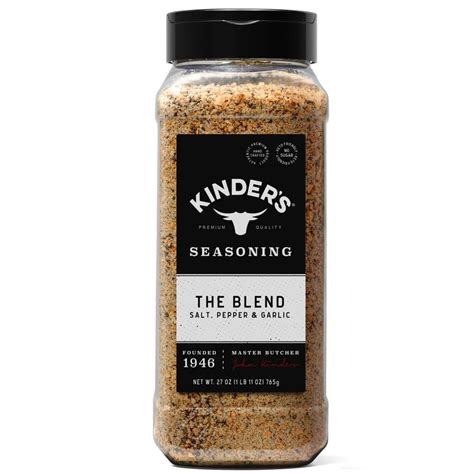 Kinders The Blend Seasoning Salt Pepper And Garlic 27 Oz Shelhealth