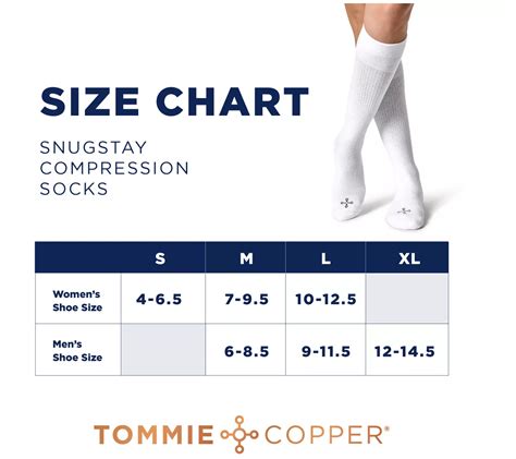 Tommie Copper 6pk Snugstay Otc Compression Socks