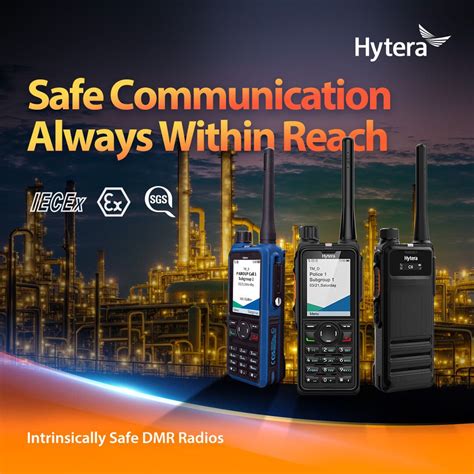 Hytera Dmr Explosionproof Safetyfirst Industrialsafety Criticalcommunications Atex Iecex