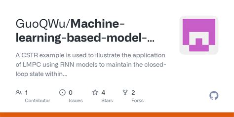 Github Guoqwu Machine Learning Based Model Predictive Control A Cstr