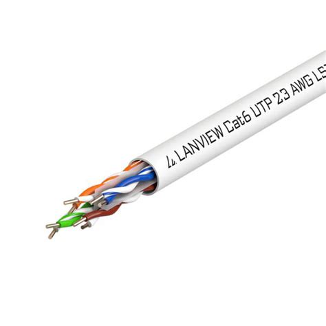 Excel Solid Cat6 Cable U UTP 24AWG LSOH CPR Dca 100 M Box White The