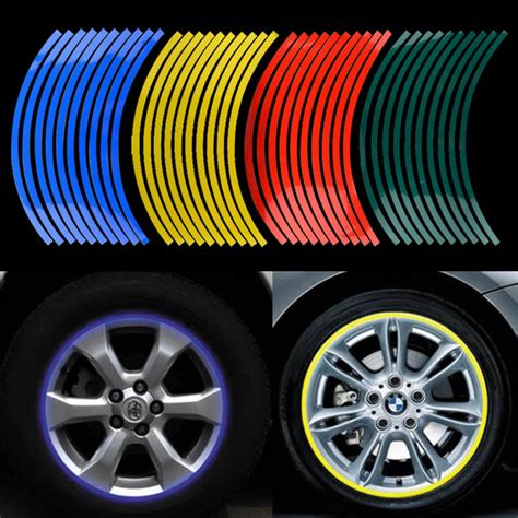 New Styling 14 18wheel The Flame Reflective Car Motorcycle Rim