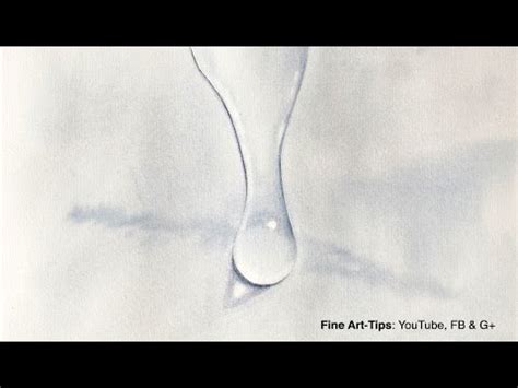 How To Paint A Water Drop In Watercolor Youtube