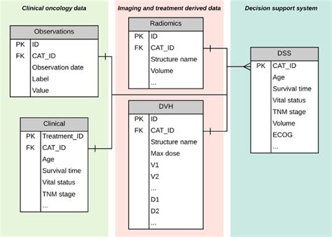 The Research Database Schema Takes This General Form Clinical Oncology