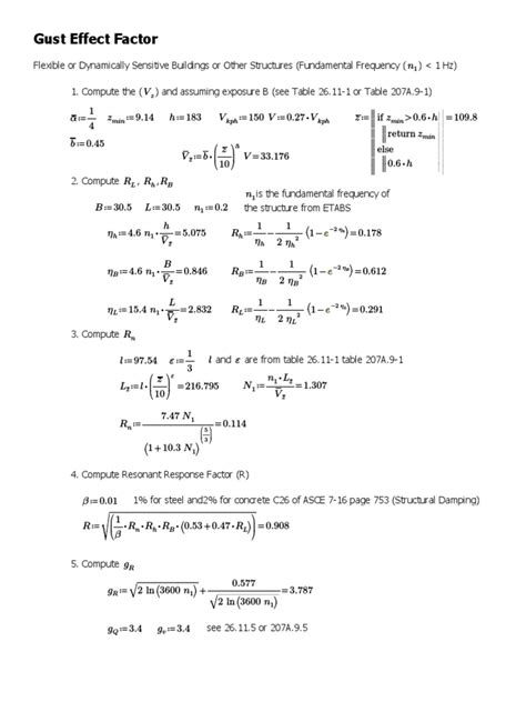 Gust Effect Factor Flexible Building Asce 7 16 Sample Calculation