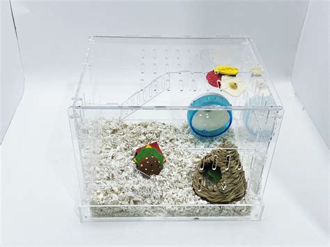 Extra Large Clear Acrylic Hamster Cage W Clear Acrylic Etsy