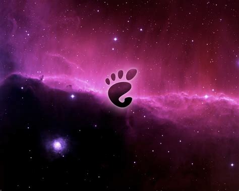 Purple Gnome Linux Wallpaper