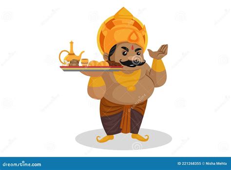 Kumbhakarna Vector Cartoon Illustration 221268375