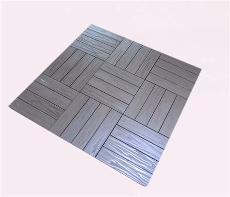 Heat Resistant Wood Plastic Composite Decking Cedar Decking Grey