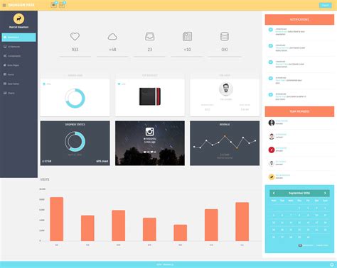 DashGum Free Responsive HTML5 Bootstrap Admin Template