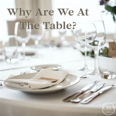 Why Are We At The Table Networking Community Articles Real Networking