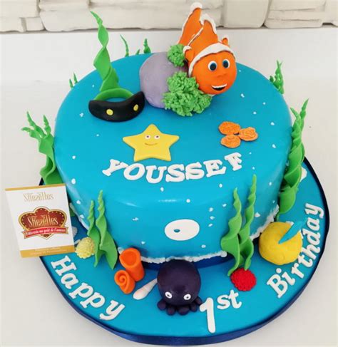 Gâteaux thème Némo Poisson Clown Pâtisserie Sheselles