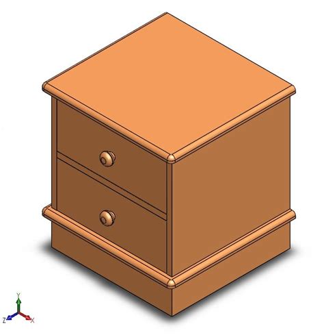 Bed Side Drawer Solidworks Thousands Of Free Autocad Drawings