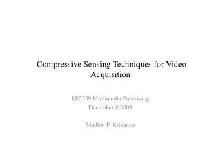 Ppt Reconstruction Algorithms For Compressive Sensing Ii Powerpoint