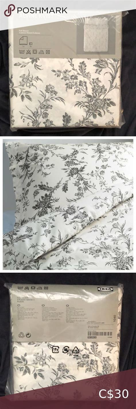 Ikea Alvine Kvist Duvet Cover Set Queen Size