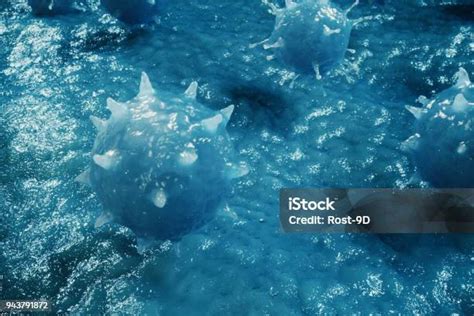 3d 그림 병원 성 바이러스 호스트 유기 체에 감염을 일으키는 바이러스 성 질병 전염병입니다 바이러스 추상적인 배경입니다 바이러스 박테리아 세포 감염 유기 체입니다 3차원