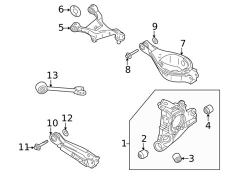 2021 Nissan Rogue Trailing Arm 551a0 6ra0b