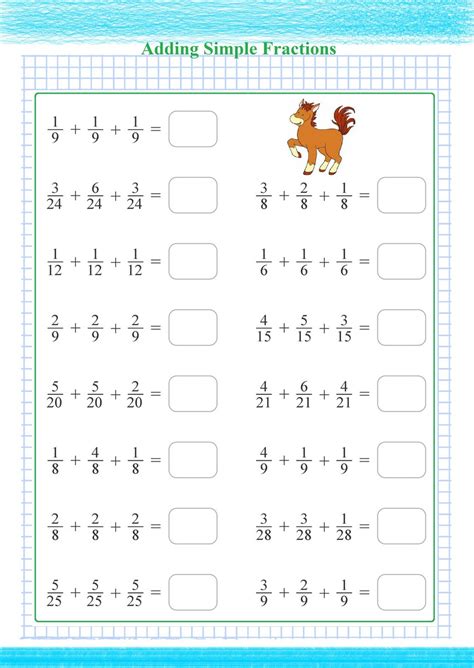 Free Adding Fractions Worksheet Free Download Free Adding Fractions