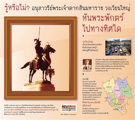 รู้หรือไม่ อนุสาวรีย์พระเจ้าตากสินมหาราช วงเวียนใหญ่ หันพระพักตร์ไปทาง