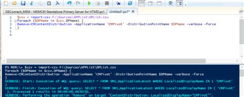 how to remove configmgr package from multiple dps at the same time