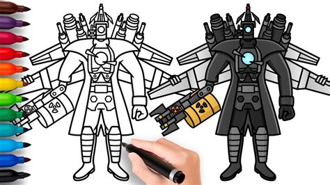 Como Dibujar A Upgraded Titan Cameraman With Acid Arm De Skibidi Toilet