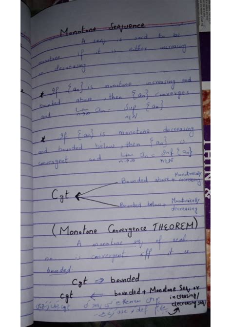 SOLUTION Real Analysis Topic Decreasing Sequence Increasing Sequence Monotone Sequence Monotone